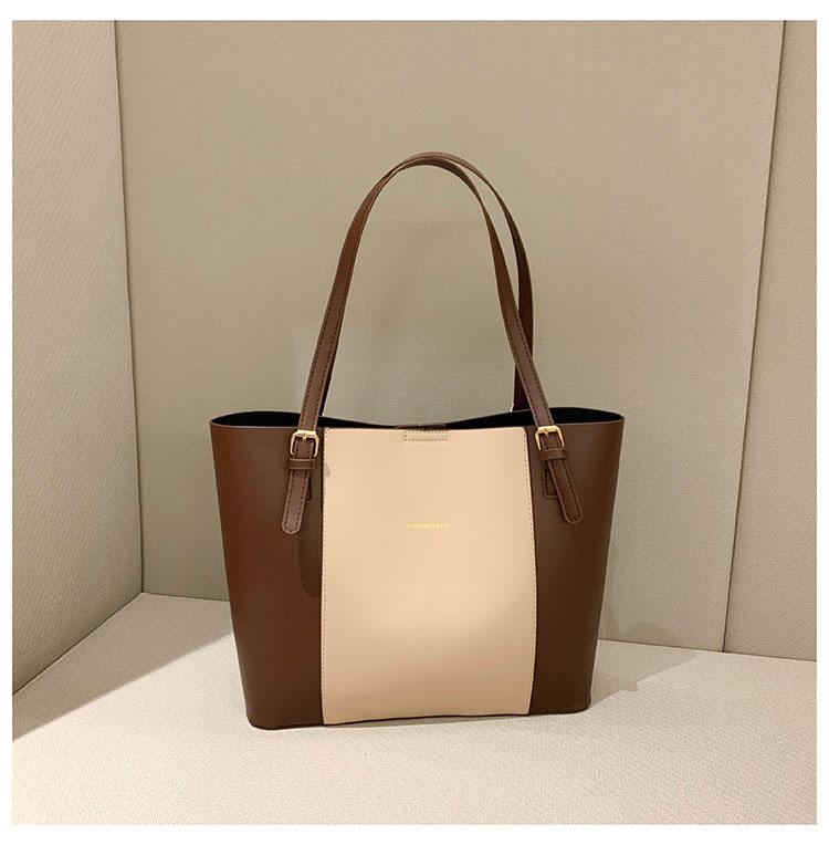 Color Block Large Tote Handbag for Women – Daily Fashion Bag – AdorableHub